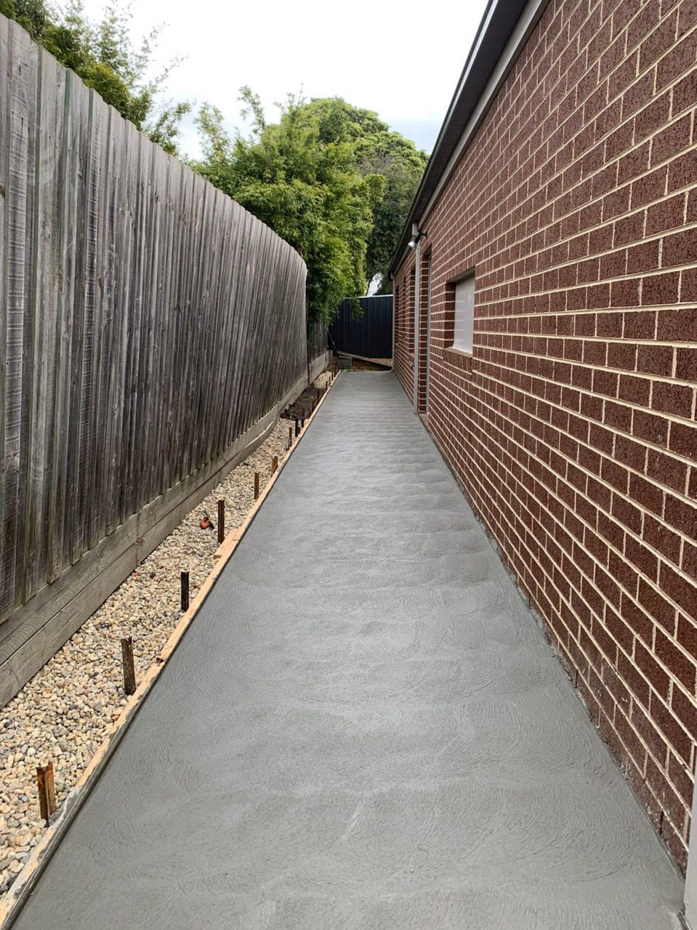 Concrete Pathways Werribee Coloured Exposed Ag Footpaths